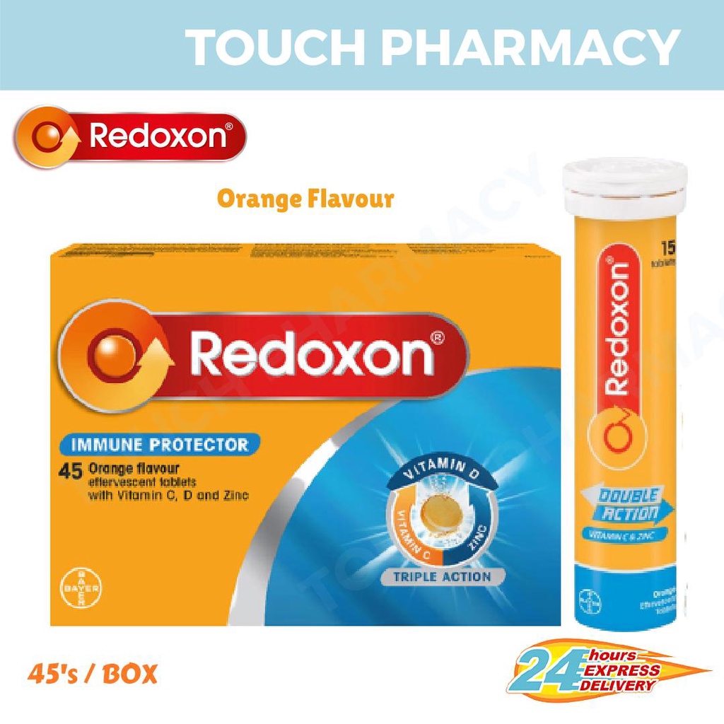 (EXP 6/2027) REDOXON Triple Action Vitamin C 1000mg +D3 + Zinc ...