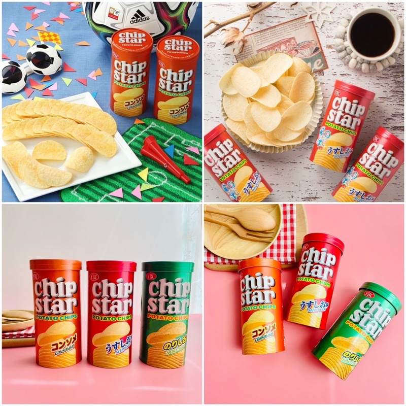 [Cat Sisters] Japan YBC CHIP STAR Salted Potato Chips Chicken Seaweed ...