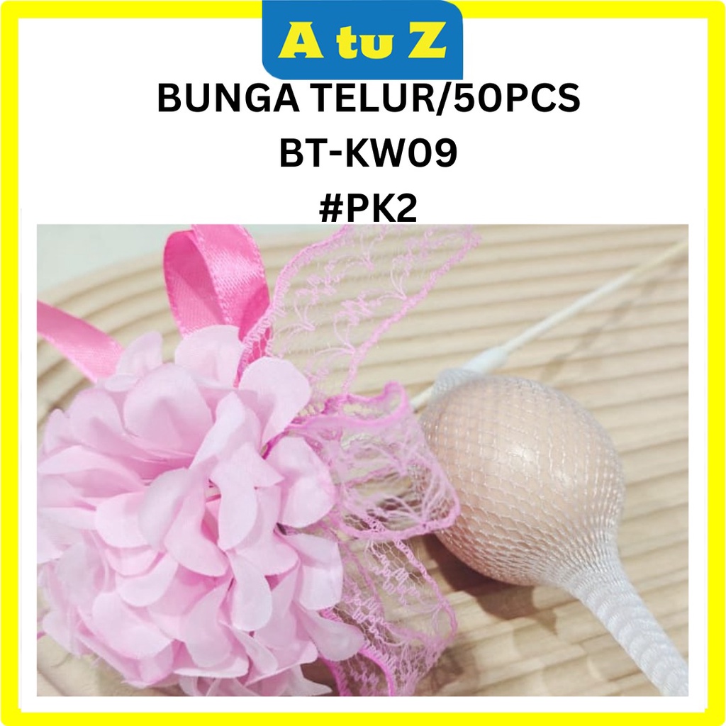 AtuZ 50pcs Bunga Telur Mum Colour Rustic/Bunga Telur Mum Mtl CANTIK ...