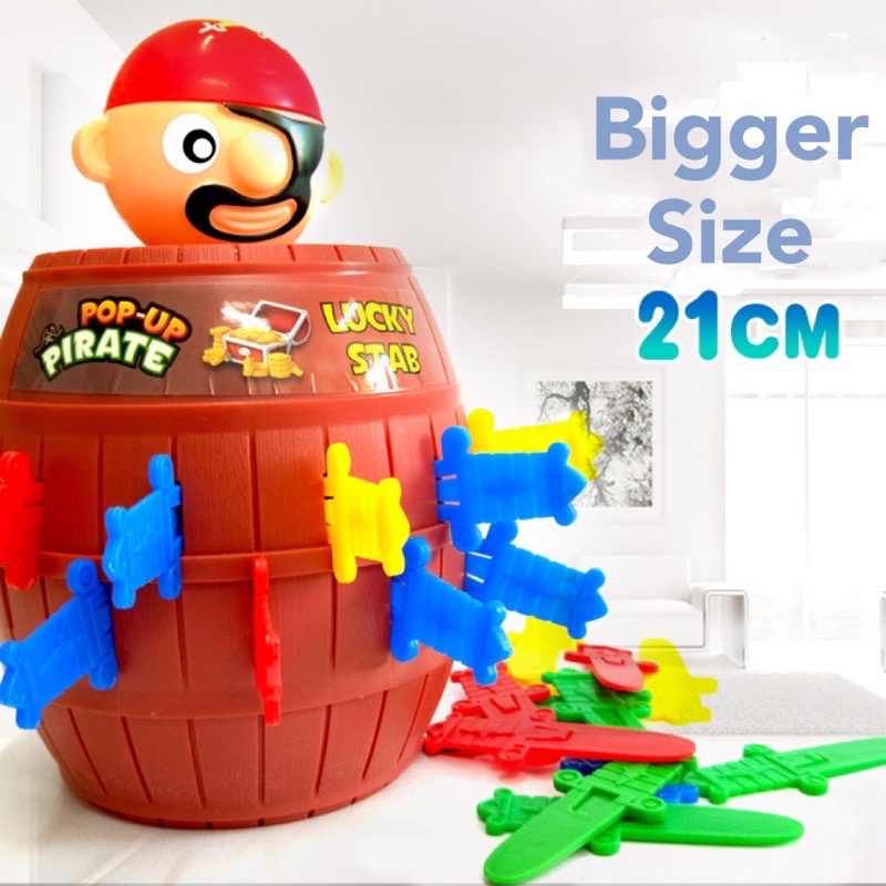 [Large Size] Pirate Barrel Coin Bank Lord Barrel Roulette Game TOY TOYS ...