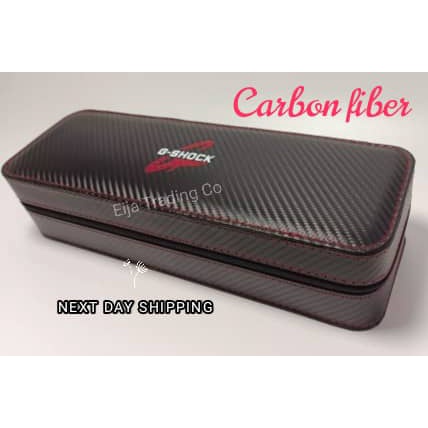 Watch Box PU CARBON FIBER Leather 6 Slot Custom G Shock | Shopee Malaysia
