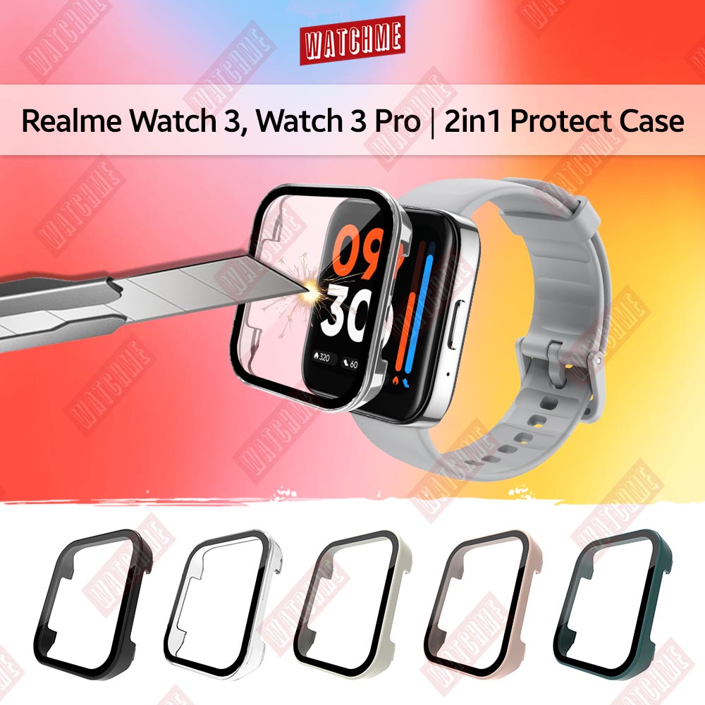 Realme Watch 3, Watch 3 Pro Protector Case, 2in1 Hard Casing With ...