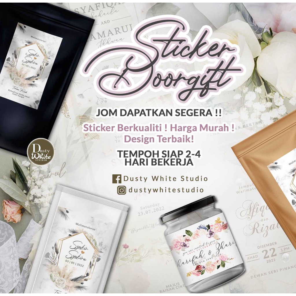 Sticker Goodies | Sticker Doorgift |Sticker Wedding|Sticker saiz bisnes ...