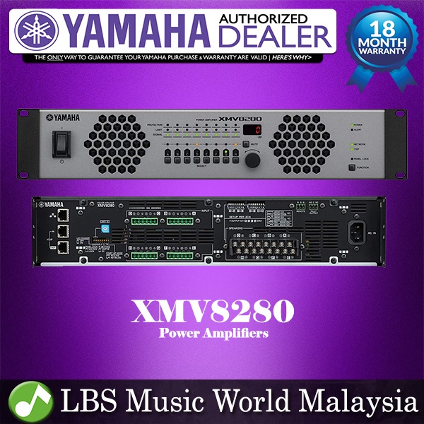 Yamaha XMV8280 8 channel 8 X 280W Power Amplifier Amp Mixer (XMV 8280 ...
