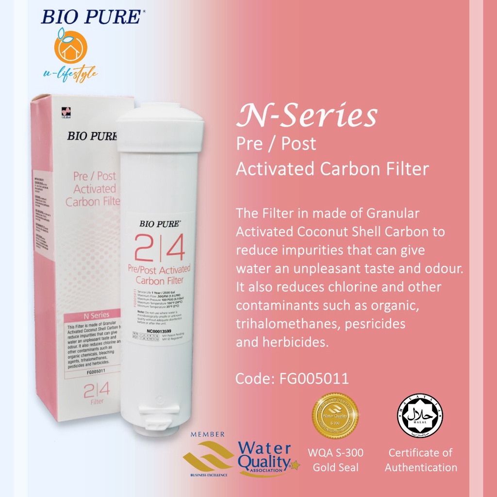 Water Filter for Bio Pure N series (Sediment, post and Pre Carbon and ...