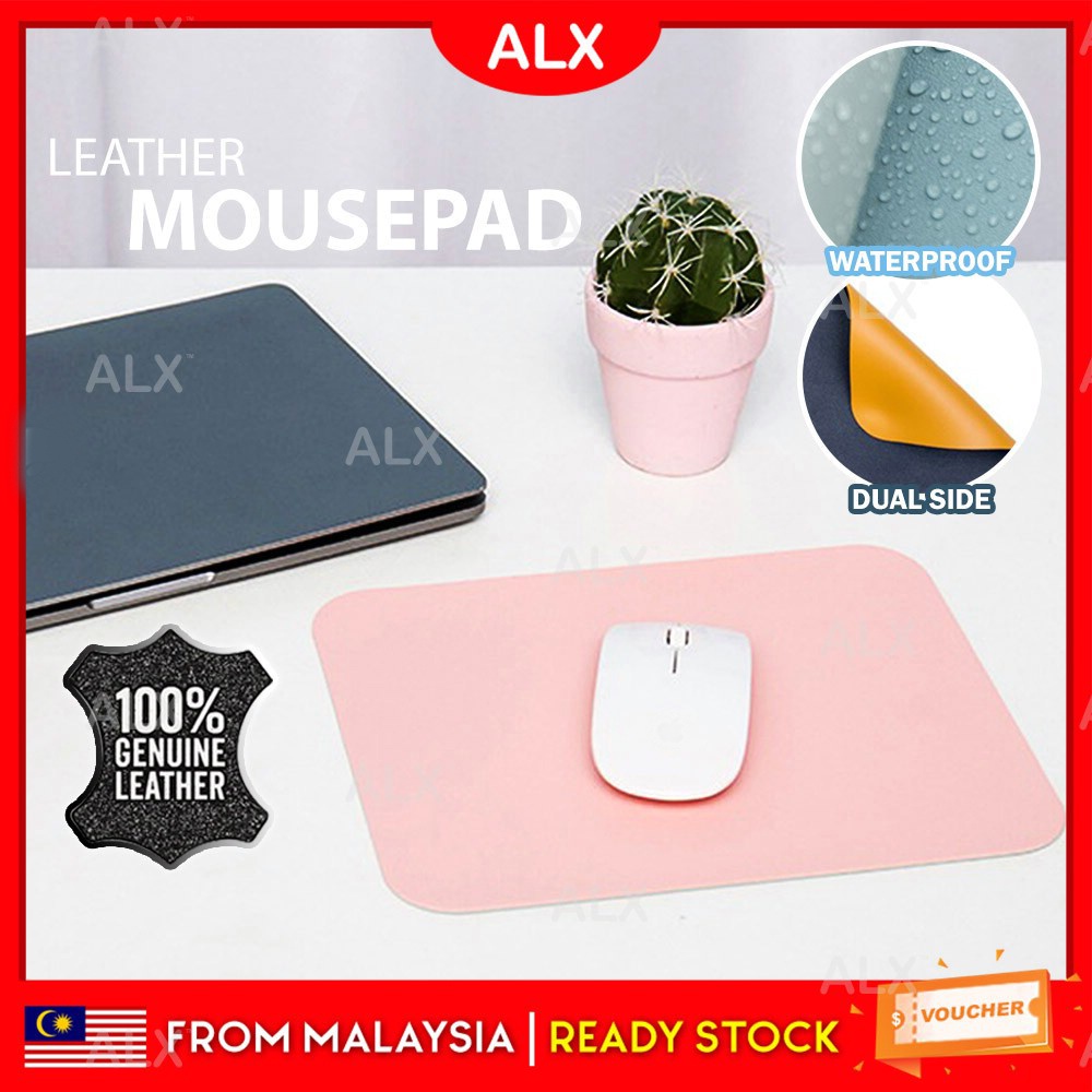 ALX 2 Layer Mouse Pad Waterproof Dual Side Leather Mouse Pad Multi ...