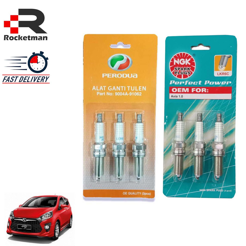 PERODUA / NGK SPARK PLUG AXIA LKR6C NGK (3PCS) (69710-BZ020) | Shopee ...