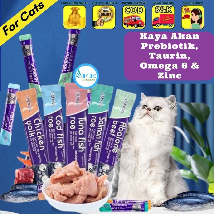 Creamy cat Snack 15g cat food ISHTAR cat food 15gram | Shopee Malaysia