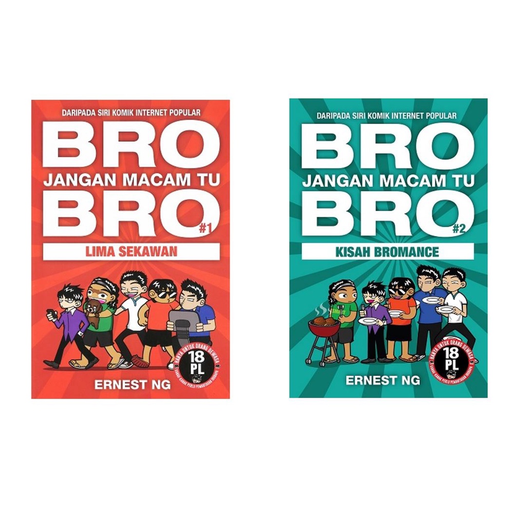 Komik Bro, Jangan Macam Tu, Bro Siri 1 - 2 (Kulit Lembut) Oleh Ernest Ng | Shopee Malaysia