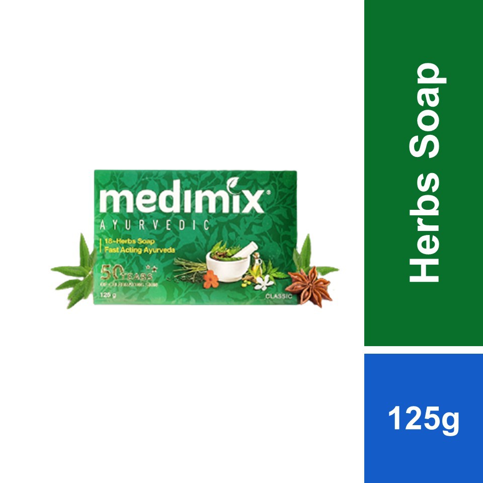 MEDIMIX AYURVEDIC 18~HERBS SOAP 125g | Shopee Malaysia