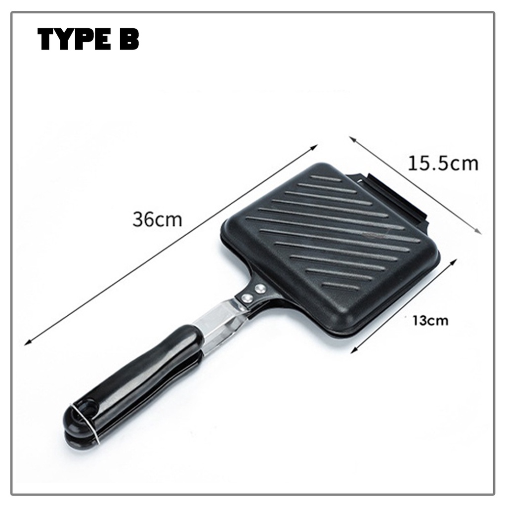 Sandwich Maker Pan Pembakar Roti Sandwich Toaster Panini Maker Bread ...