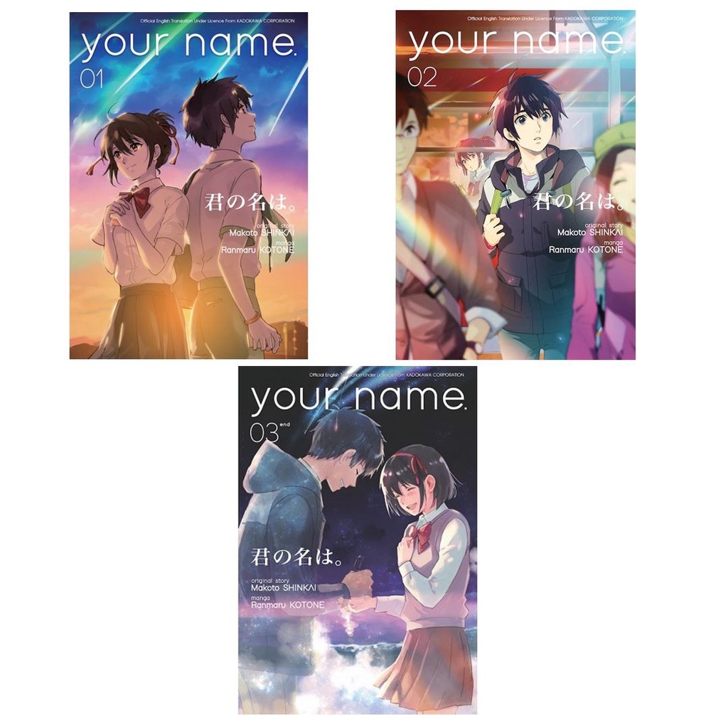 Your Name Comics Manga Volume 1 - 3 By Ranmaru Kotone (Paperback ...