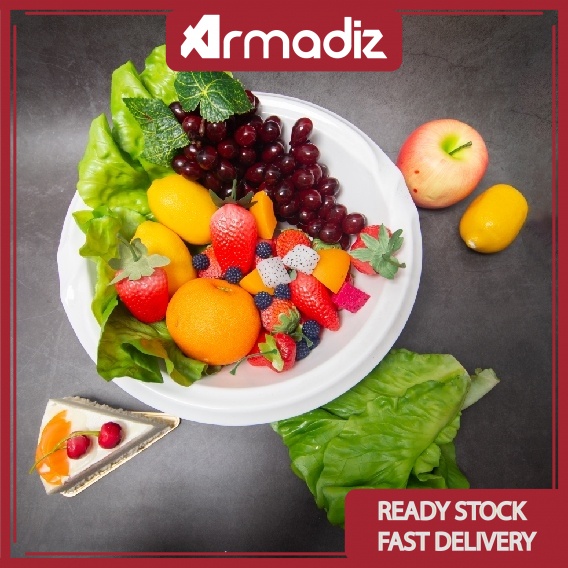 AMZ 12 Inch Fruit Bowl Salad Bowl White Deep Bowl Hotel Hawker ...