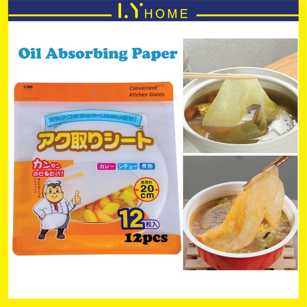 Oil Absorb Paper Food Grade Safe Oil Removal Pengerap Minyak Makanan ...