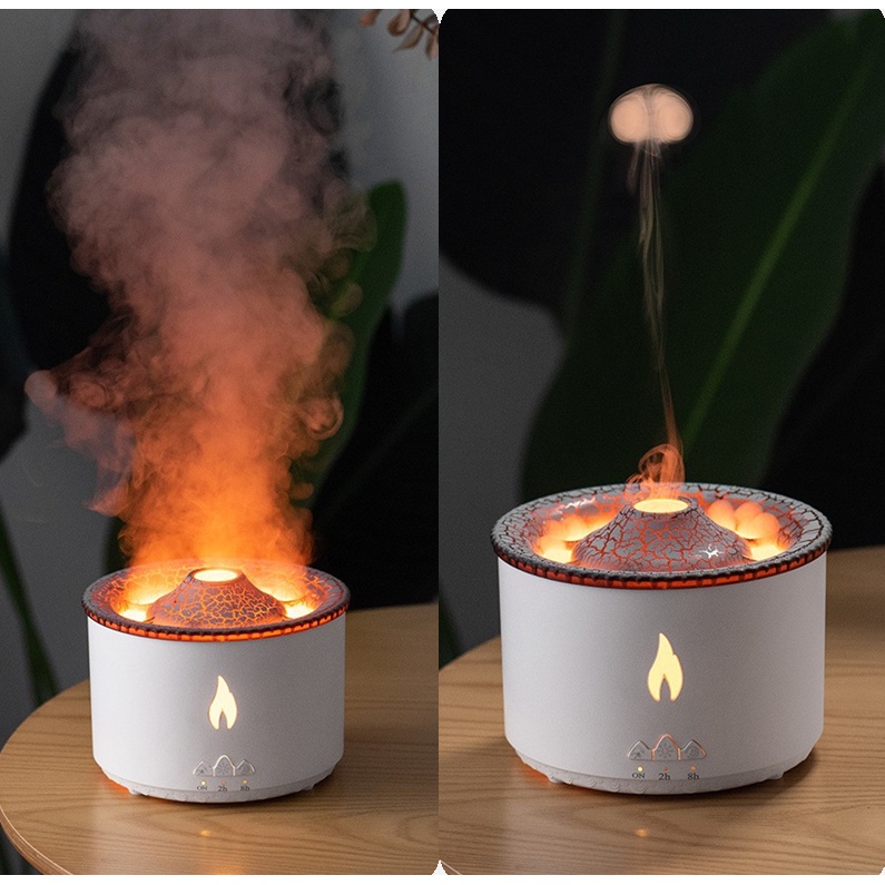 Volcanic Jellyfish Flame Aroma Diffuser Funny Smoke Ring Air Humidifier ...