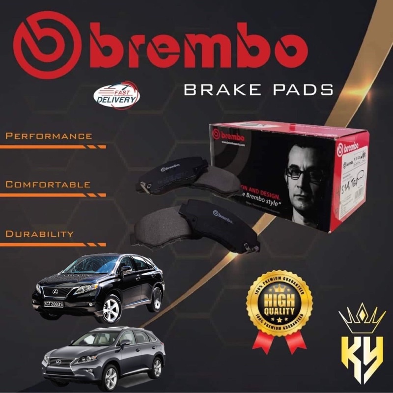 BREMBO BRAKE PAD LEXUS RX270, LEXUS RX350 GGL10R (P83145) (P83152 ...