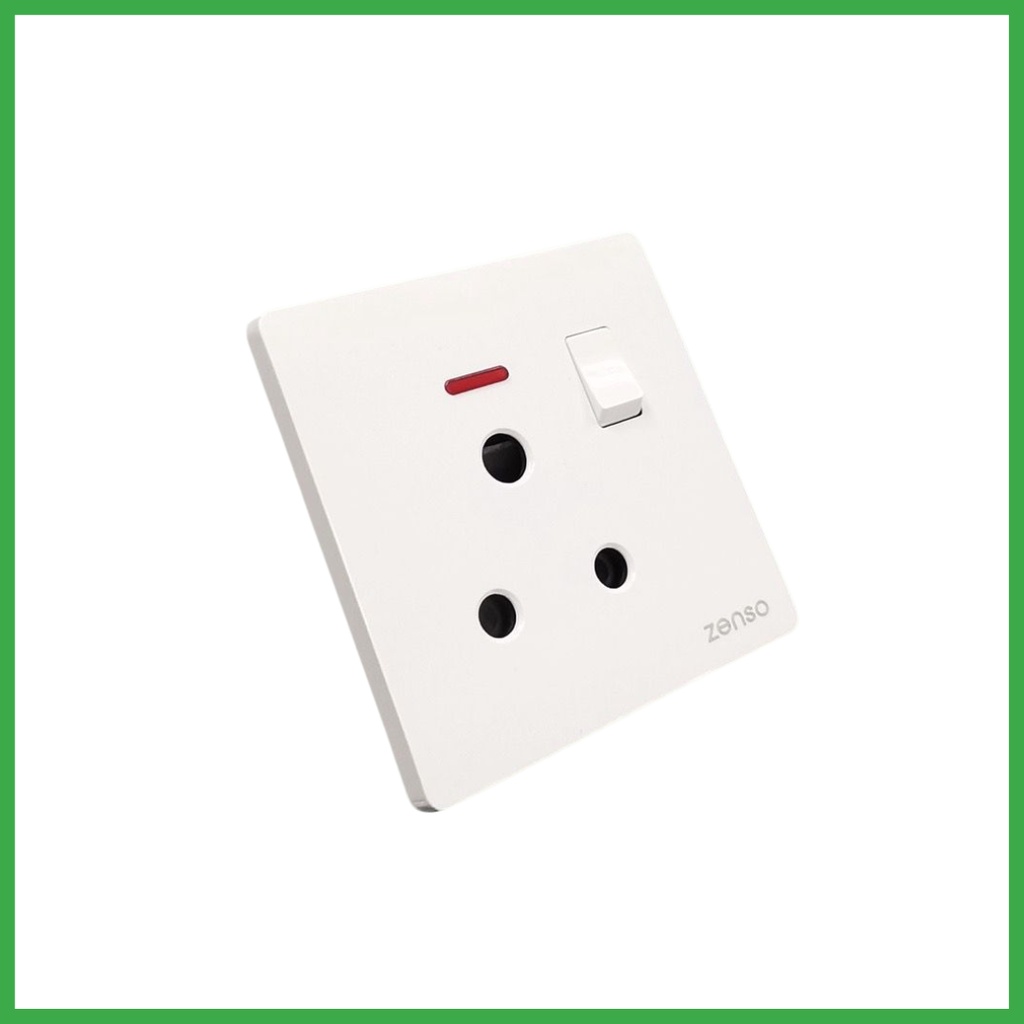 ZENSO Grande 13A Universal Switch Socket Outlet / Telephone Socket ...