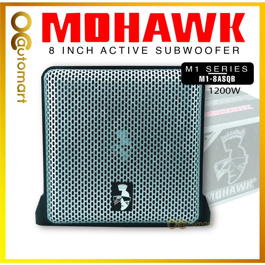 MOHAWK M1-SERIES 8 inch Active Subwoofer with Reflex Subwoofer-M1-8ASQB ...