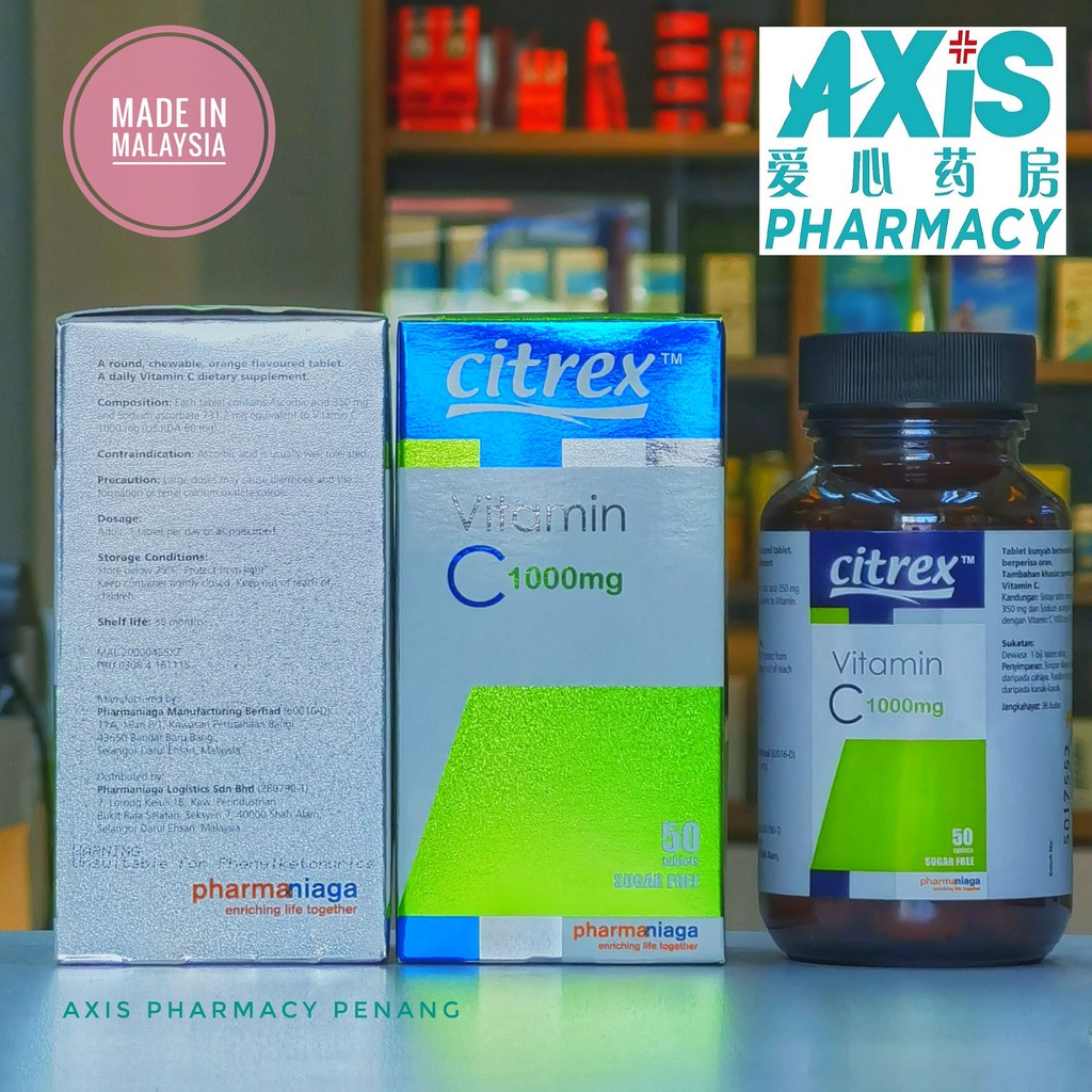 CITREX VITAMIN C 1000MG TABLETS SUGAR FREE (EXP :11/2024) | Shopee Malaysia