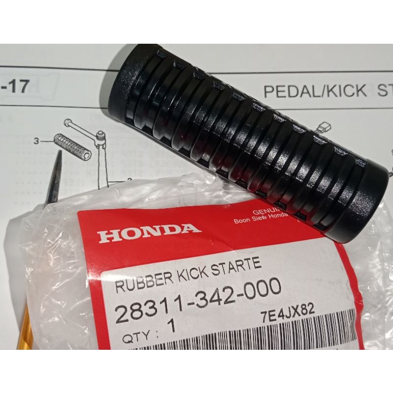 Honda Ex5 Dream Kick Starter Rubber Original Honda 28311-342-00 ...