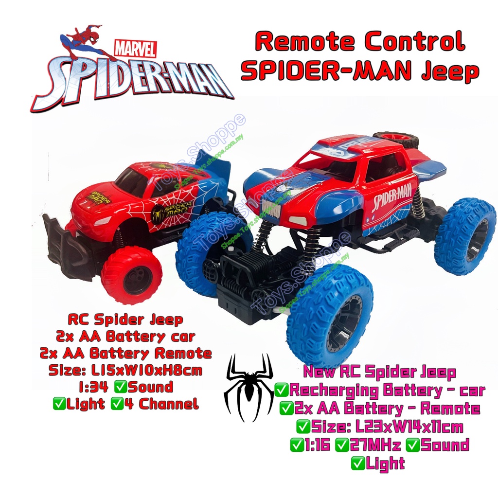 RC Car Spider-man Ironman Hulk Captain America Avengers Remote Control ...