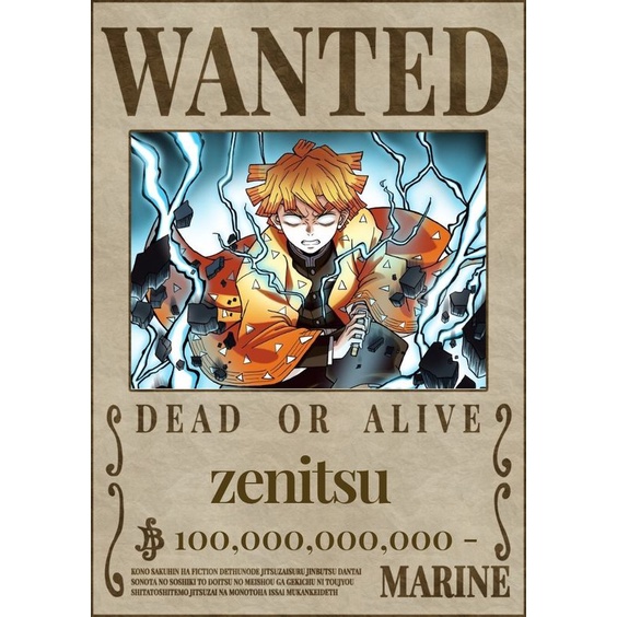 Demon Slayer Custom Wanted Poster Anime | Shopee Malaysia
