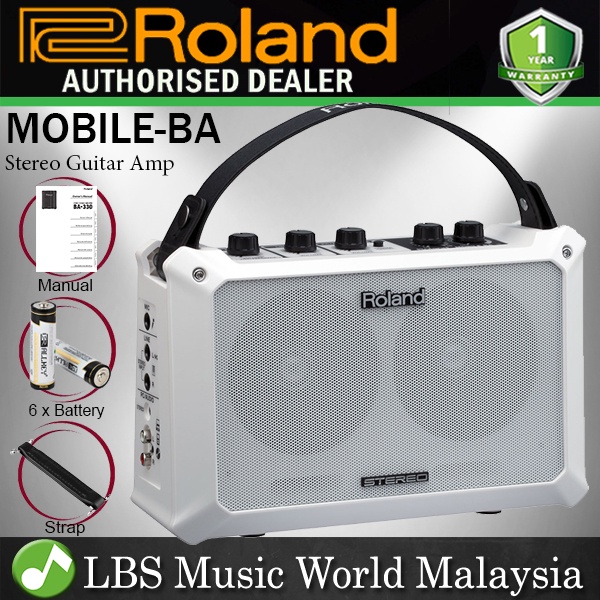 Roland MOBILE-BA 5W Battery Powered Stereo Guitar Amplifier With Effect ...