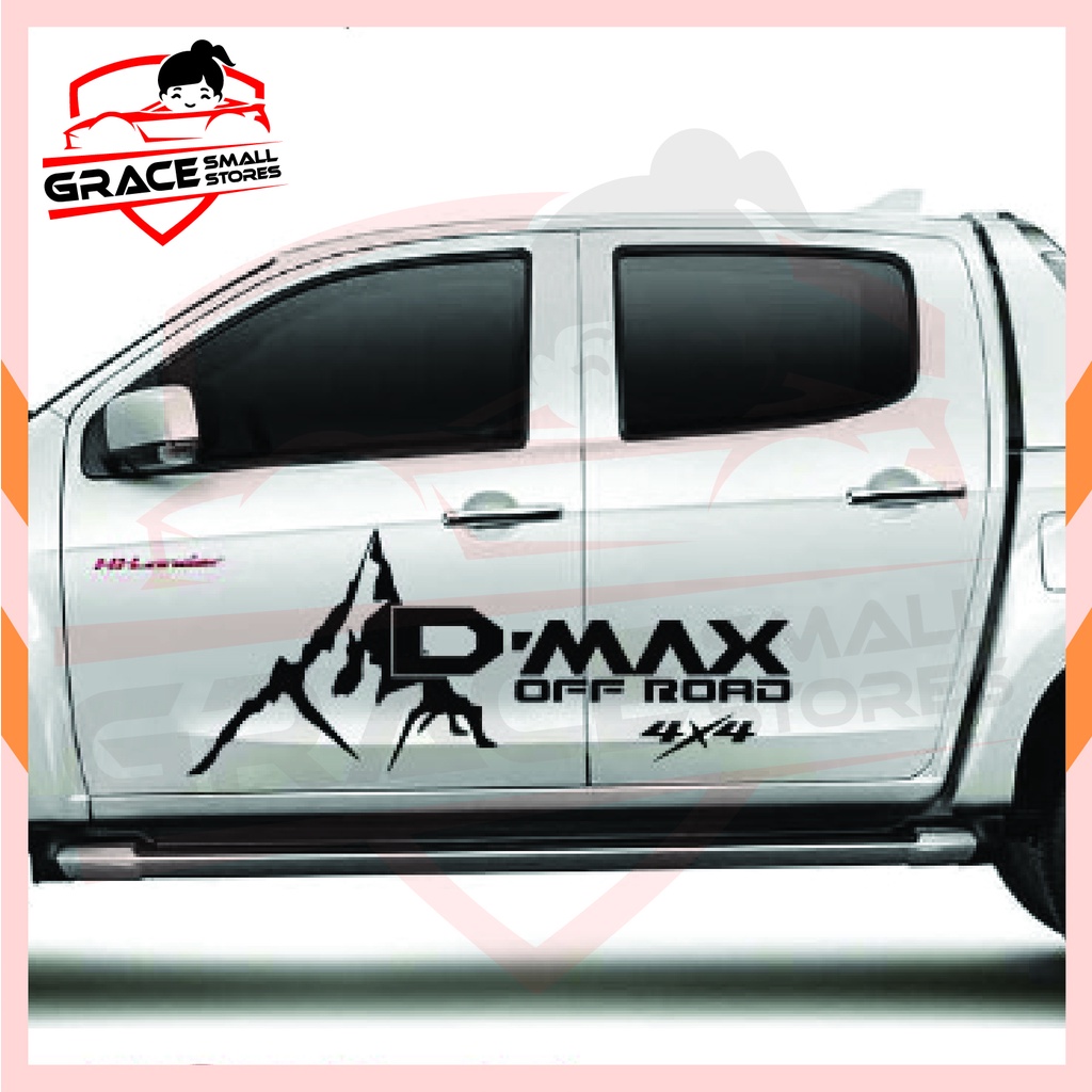 Isuzu Dmax Offroad 4x4 Mountain Side Body Sticker Vinyl Cutting Decal ...
