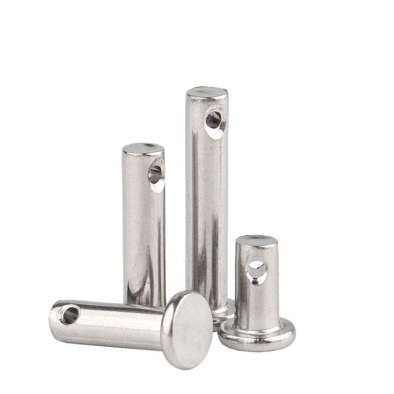 304 Stainless Steel Pin Shaft Flat Head With Hole Cylindrical Positioning Sub-Pin Nail ...