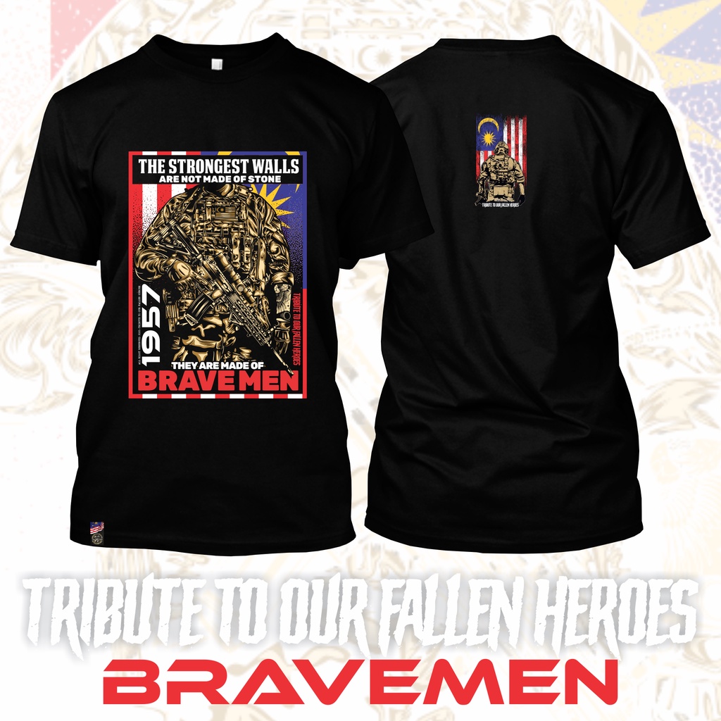 Military Collection v6 Bravemen Malaysia Merdeka Super Premium T-shirt ...