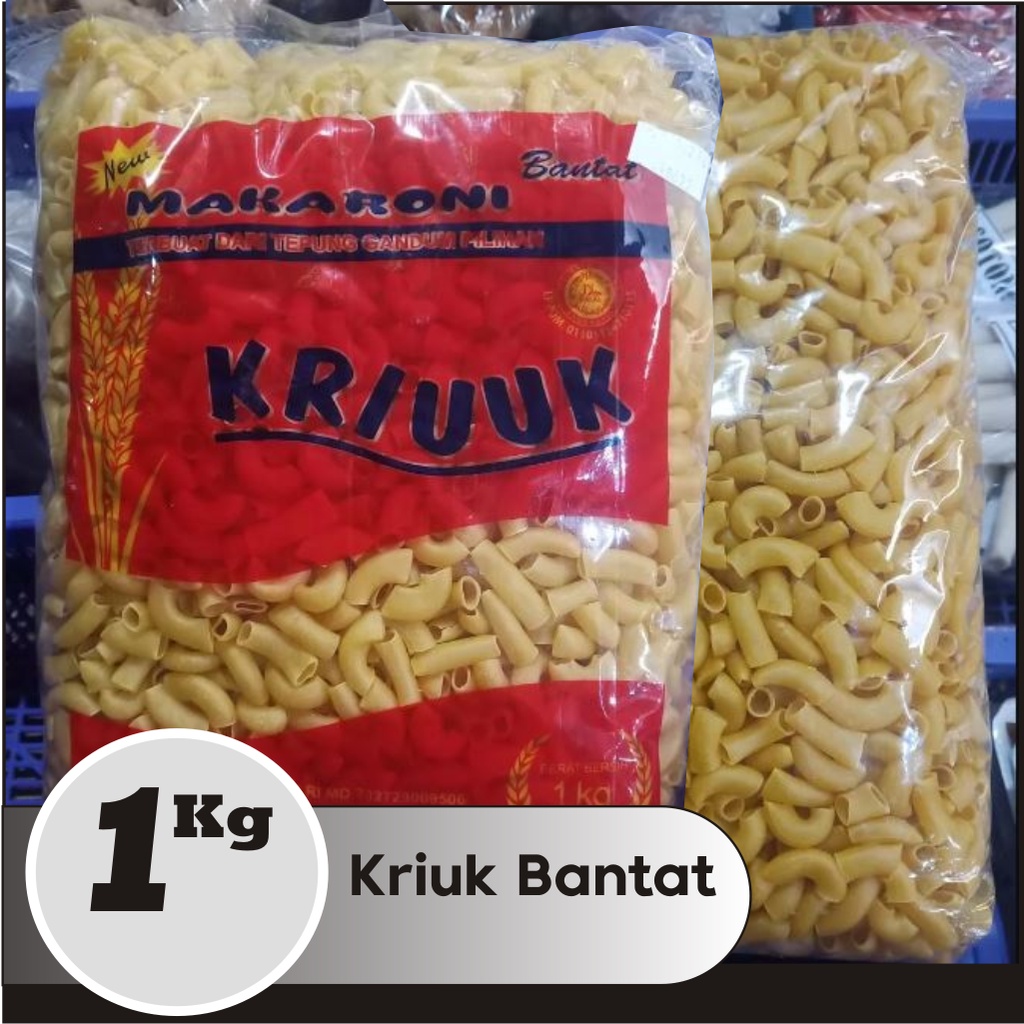 Makaroni KRIUK BANTET / MAKRONI KRIUK 1 KILO / MAKARONI KRIUK Raw ...