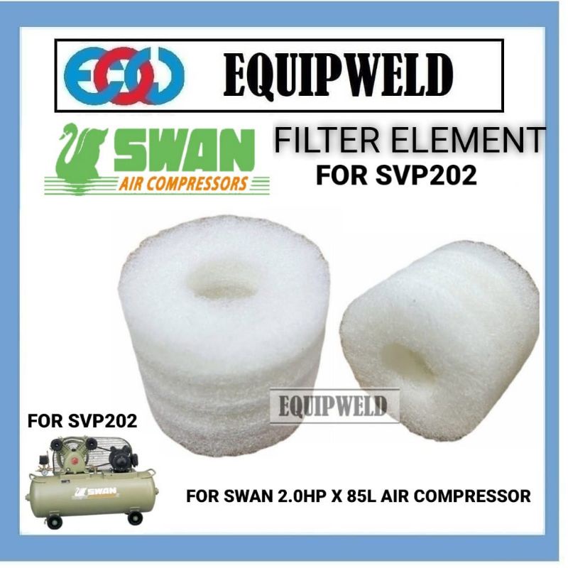 SPARE PART - SWAN FILTER ELEMENT FOR SVP-202 AIR COMPRESSOR - 1PC ...