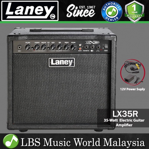 Laney LX35R 35 Watt 10 Inch Woofer Speaker Amp Electric Guitar Combo Amplifier (LX35 R) | Shopee ...