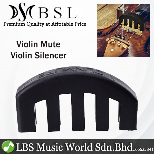 BSL Violin Mute Silencer for Silent Practice Rubber Mute (5 Prong ...