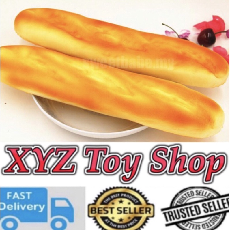 French Baguette Realistic Plush Stuffed Toy (100% Ready Stock Fast ...