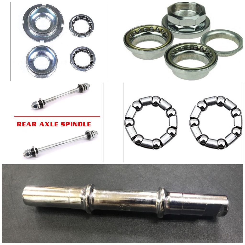 BICYCLE FRONT AND REAR WHEEL HUB AXLE BATANG SAP BASIKAL DEPAN DAN ...