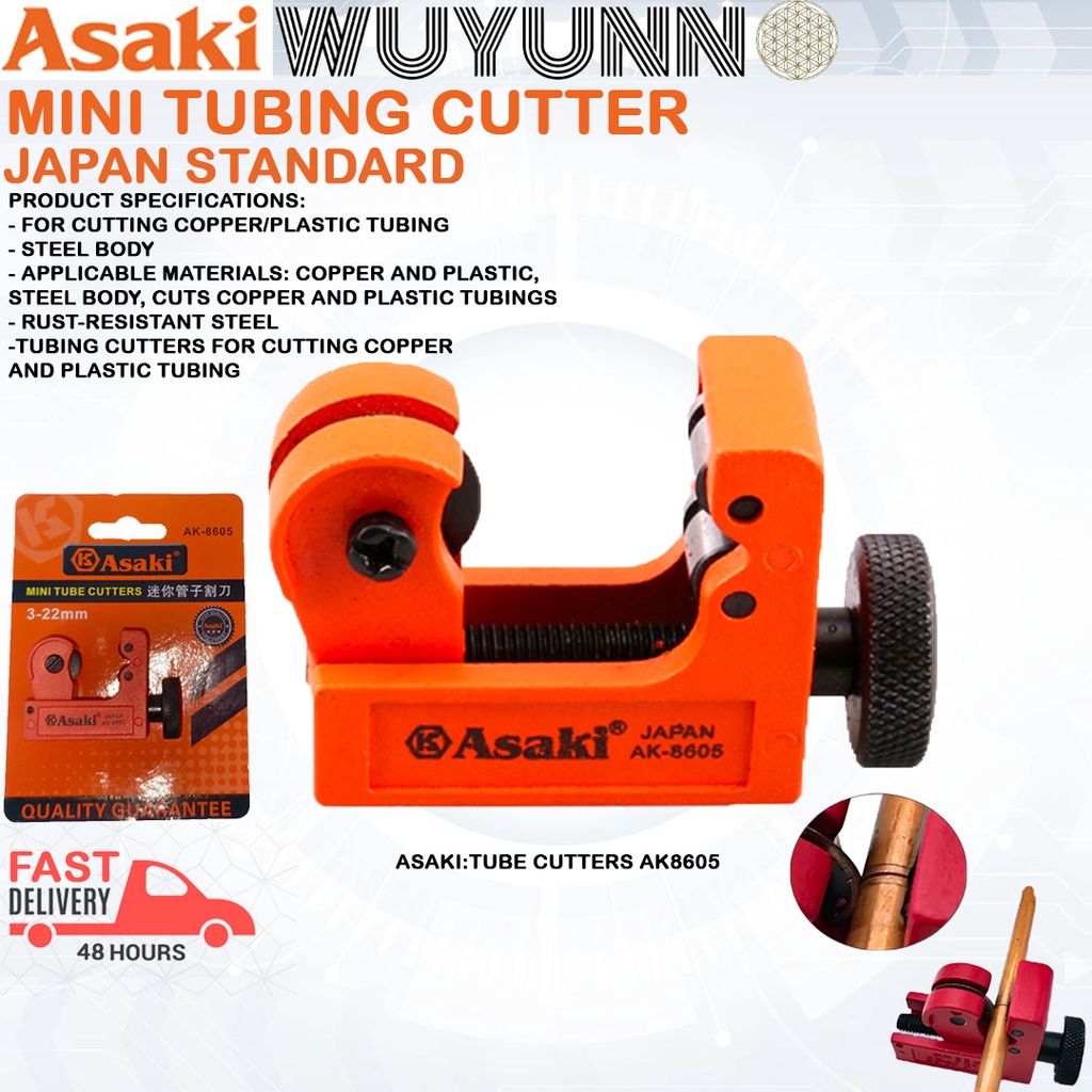 ASAKI MINI TUBING CUTTER 3-22MM (AK-8605) TUBE CUTTERS PIPE CUTTING ...