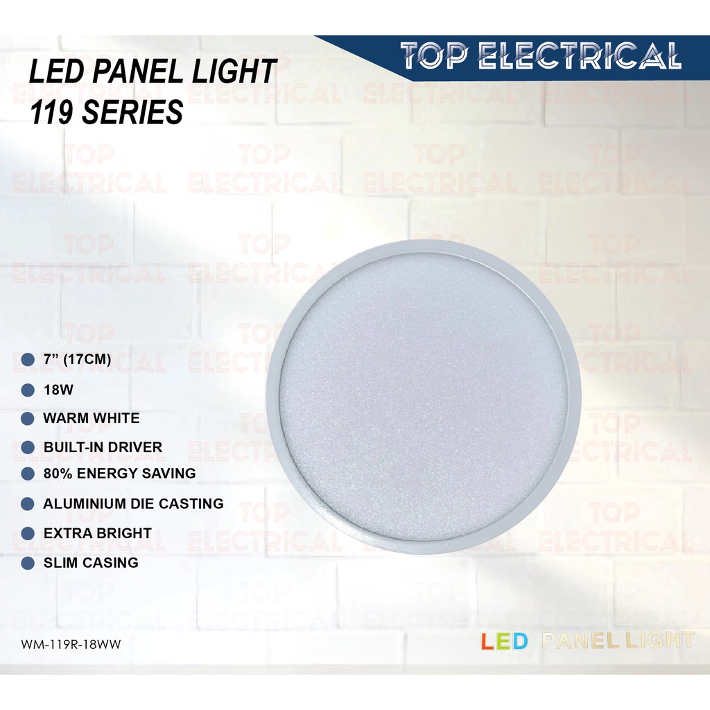 EXTRA BRIGHT SLIM SURFACE DOWNLIGHT / LED PANEL LIGHT / 119 SERIES ...