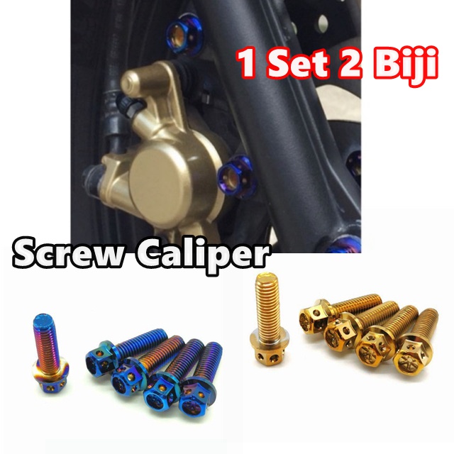 Screw Front Caliper Skru Caliper Depan Color Yamaha Y15ZR Y15 LC135 ...