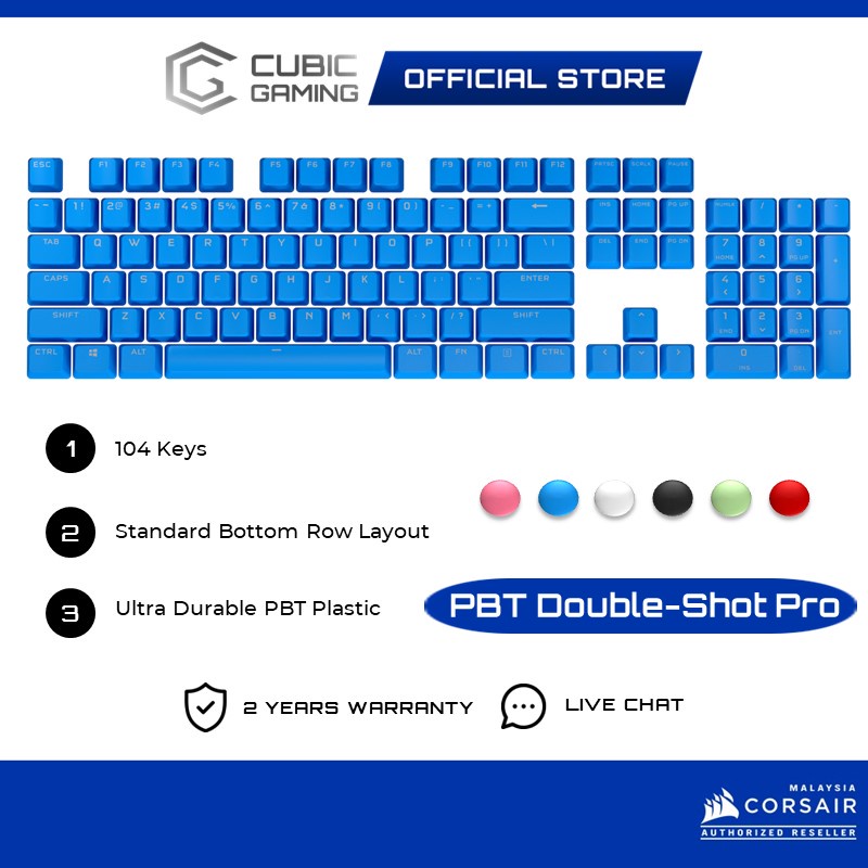 CORSAIR PBT DOUBLE-SHOT PRO Keycap Mod Kit | Shopee Malaysia