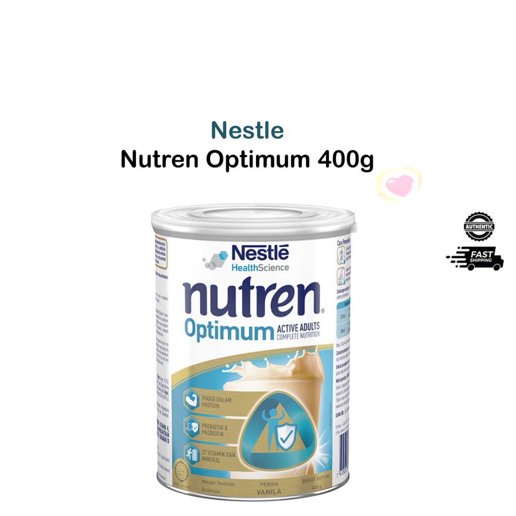 NESTLE Nutren Optimum Complete Nutrition Powder 400g [Exp: 09/2025 ...
