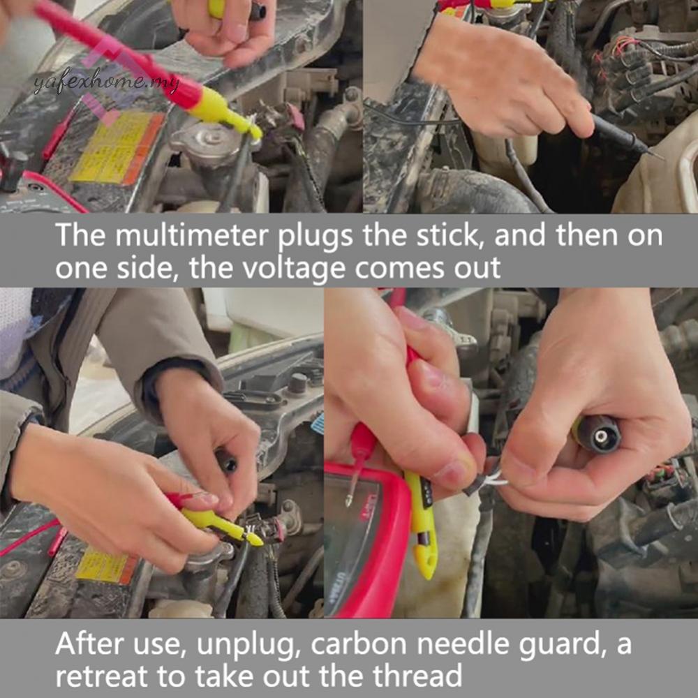 Wire Piercer Puncture Red/black Repair Wire Piercing With 2mm/4mm Jack ...