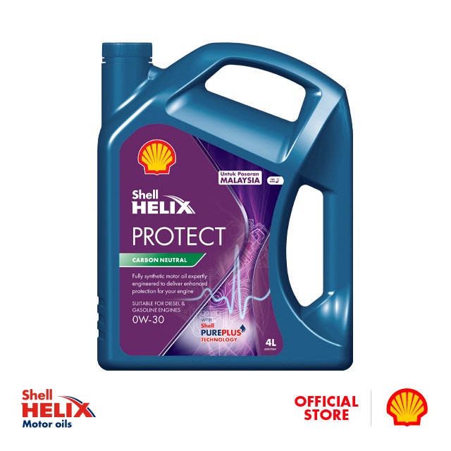 Shell Helix Protect 0W-30 Fully Synthetic Engine Oil (4L) | Shopee Malaysia