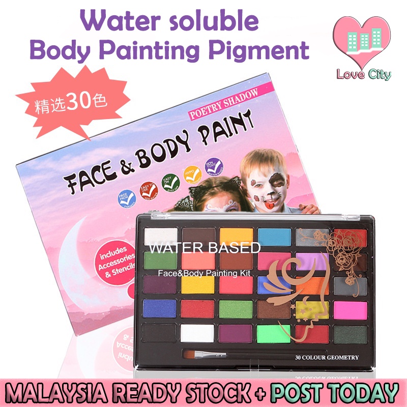 Body paint 30 colors water-based body paint paste Non-toxic Face paint ...