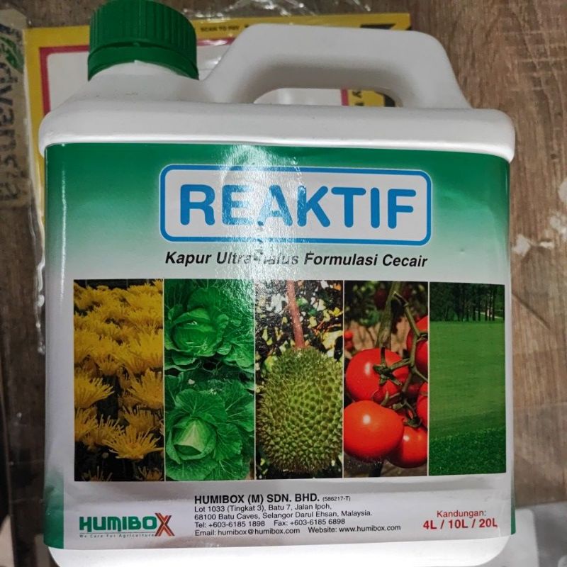 Reaktif Humibox Kapur Ultra Halus Formulasi Cecair 4L | Shopee Malaysia