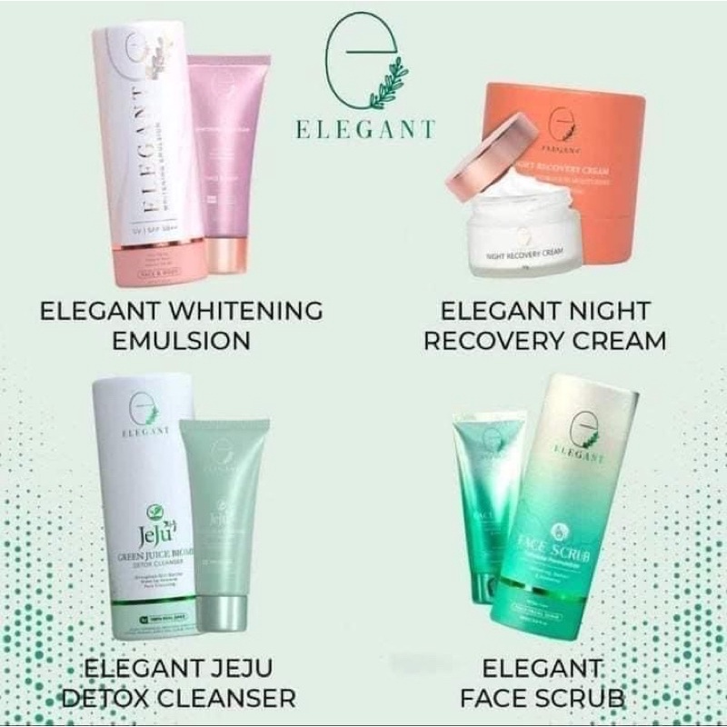 ELEGANT WHITENING EMULSION / ELEGANT NIGHT RECOVERY CREAM / ELEGANT ...