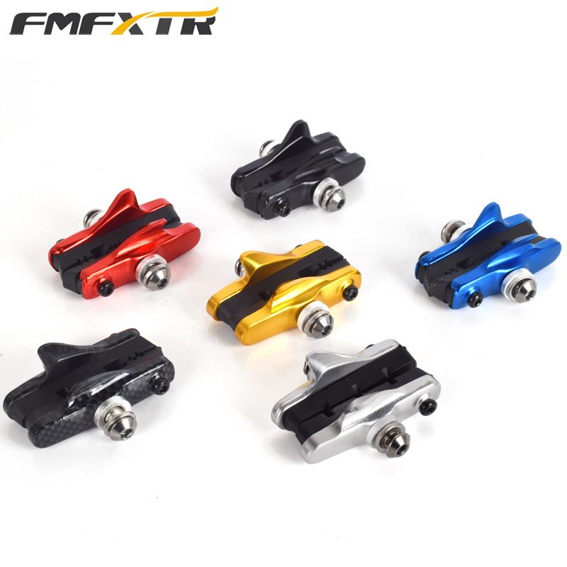🔥FMFXTR🔥Bicycle Colour Brake Pad Shoe Basikal Getah Brek Caliper Brake ...