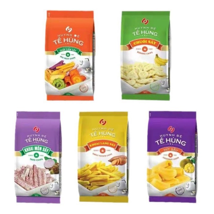 Te Hung Fruit Chips Vege Chips (100gm) Mixed Fruit / Jackfruit / Taro ...