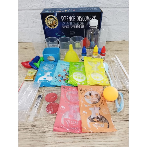 Kids learning DIY STEM Science Discovery Toys experiment Kit education ...