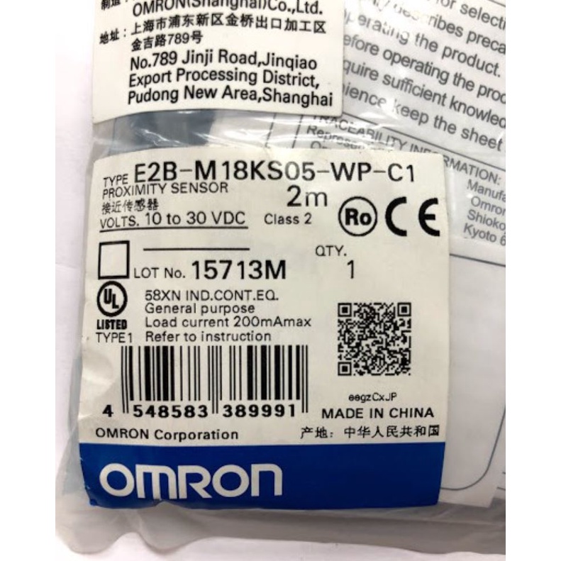 OMRON E2B-M18KS05-WP-C1 2M OMI Inductive Sensor, Proximity Switch, | Shopee Malaysia